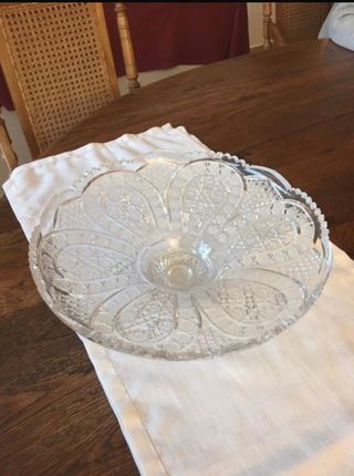 Alzatina in cristallo lavorato