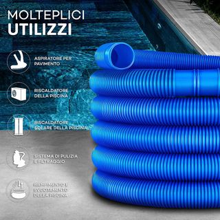 Tubo piscina 12 metri - Diametro 38mm - Tillvex