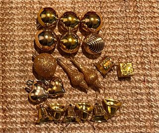 Set palline di Natale color oro