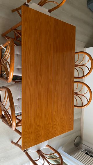 Tavolo soggiorno, Rattan wood 