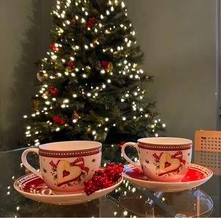 Set 2 Tazze villeroy&boch con piattini 