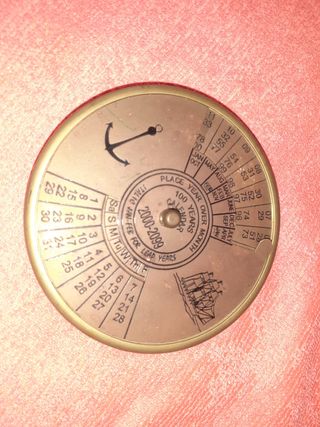 Brass perpetual calender