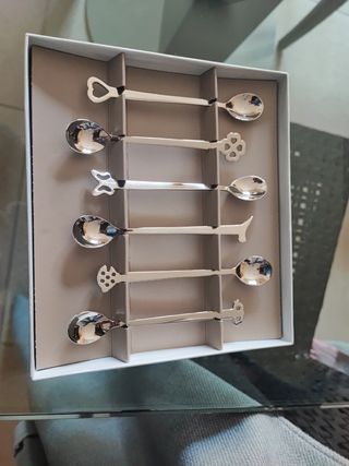 Set 6 cucchiaini caffè/coltelli spalmaburro