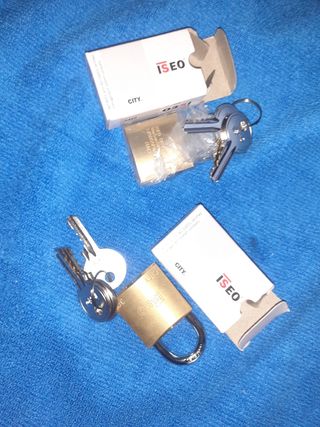Padlocks, set of 2 Iseo