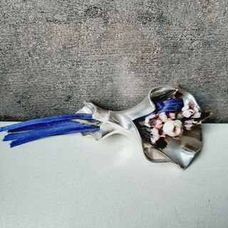 Bouquet fiori argento 