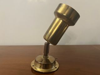 Faretto applique orientabile in ottone vintage 