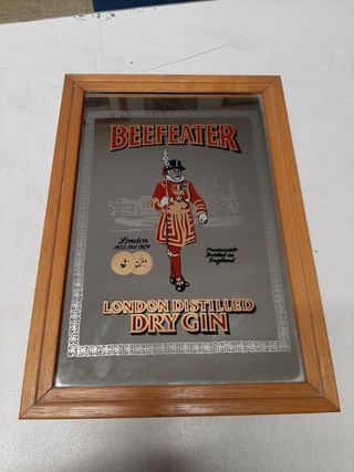 quadro a specchio pubblicitario  beefeater london 