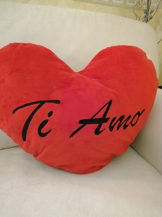 Cuscino cuore, in tessuto morbido 