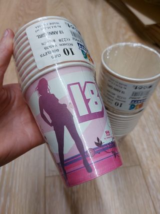 30 bicchieri carta compleanno ragazza