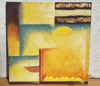 quadro dipinto su tela, cm 40x40 (quadro leggero)
