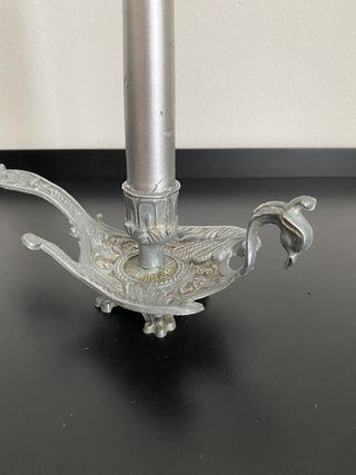 Portacandela in peltro