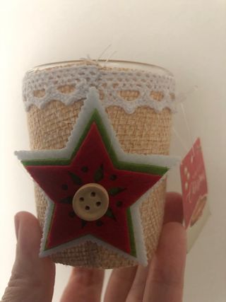 Bicchiere con candela 