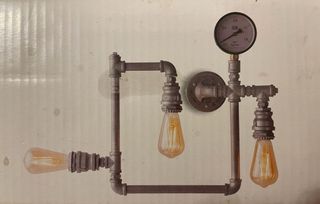 lampada a muro, Luce Applique Zincato, 3-Luci