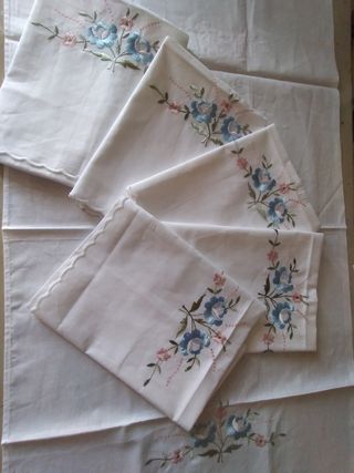 sei asciugamani di lino 