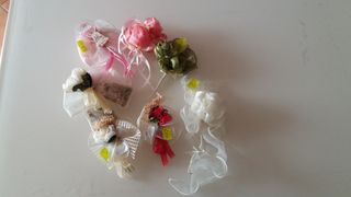 7 portaconfetti assortiti rosa verde celeste rosso