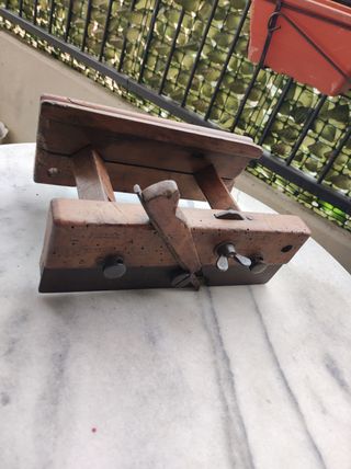 ANTICA PIALLA BORDATRICE UTENSILE FALEGNAME IN LEG