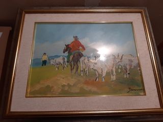 Quadro Olio 'Buttero', mis. 56x46