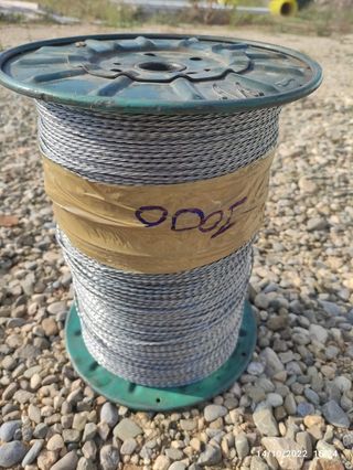 ROTOLO CAVETTO DI ACCIAIO CON 3 FILI DA 2,4