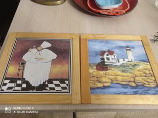 2 sottopentola in legno