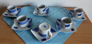 Set caffè piattino quadrato