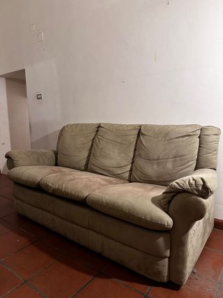 Divano Letto 3 Posti color Kaki 