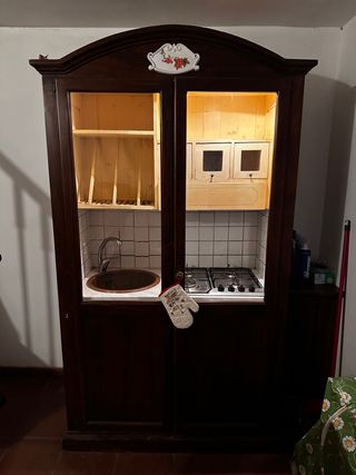 Cucina inizio' 900 incassata in mobile