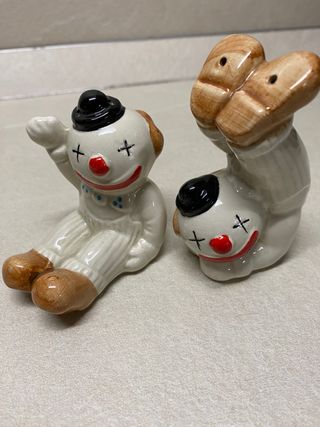 Coppia pepe e sale in caramica