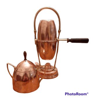 Moka+zuccheriera in rame