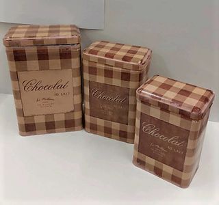 Set 3 scatole alluminio Chocolat