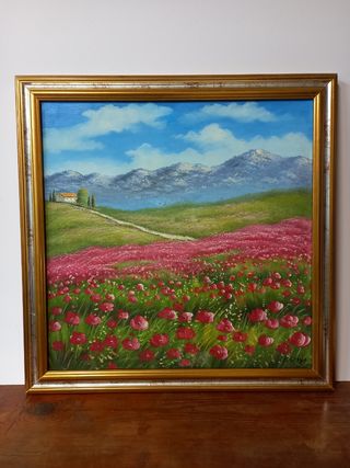 Dipinto ad olio paesaggio 50x50