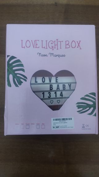 LED Love Light Box - Neon Marquee