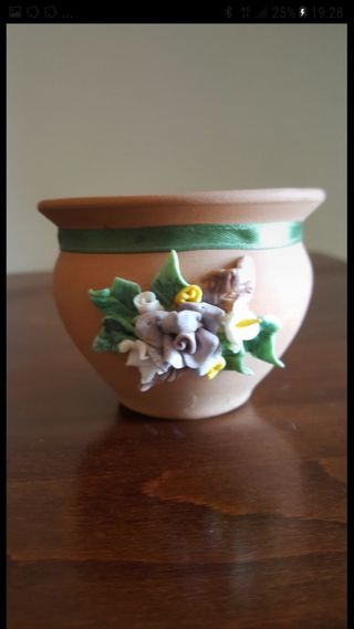 Piccolo cachepot in terracotta cm.6x8 