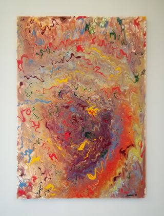 Quadro moderno dipinto a mano su tela