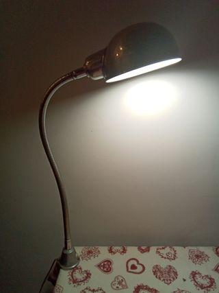 lampada da scrivania con morsetto anni 60