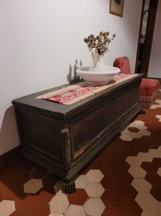 Cassapanca 1700 cremonese da restaurare