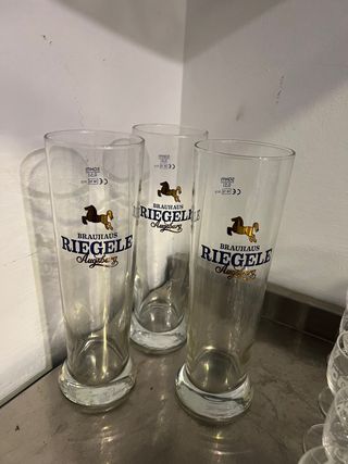 set 3 bicchieri birra 