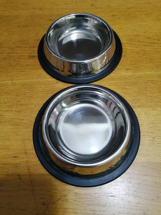 Coppia ciotole acciaio x animali, nuove