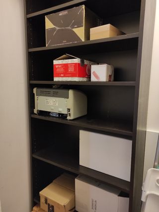 libreria Ikea Billy marrone-nero h 237cm (con top)