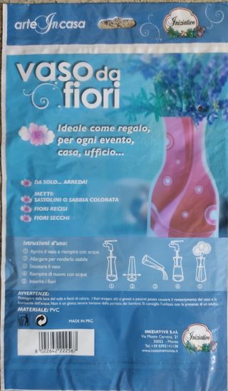 vaso di fiori in PVC 3 confezioni