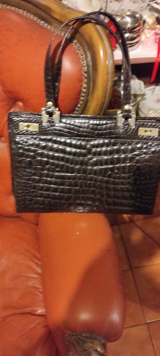 borsa in coccodrillo vintage 