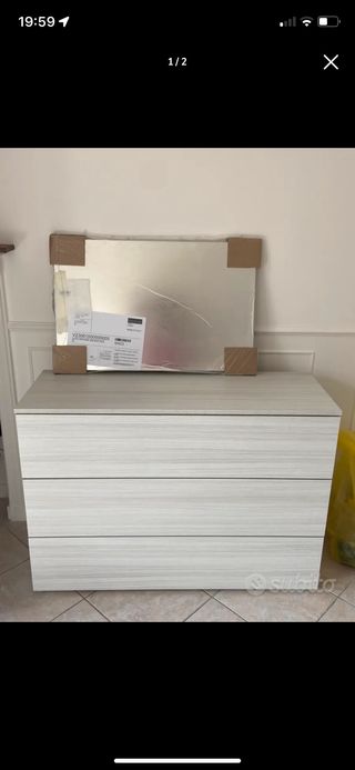 Cassettiera+specchiera 