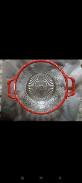 Ciotola fruttiera grande vintage anni 70 smaltata 