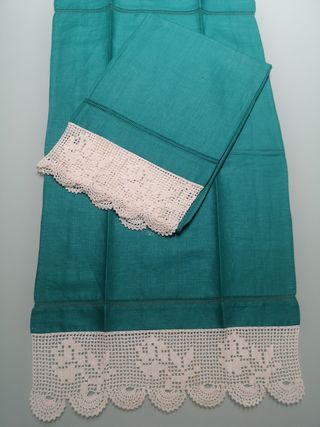 asciugamani in lino e cotone