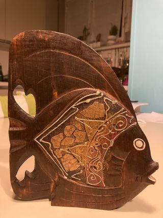 Scultura etnica in legno 