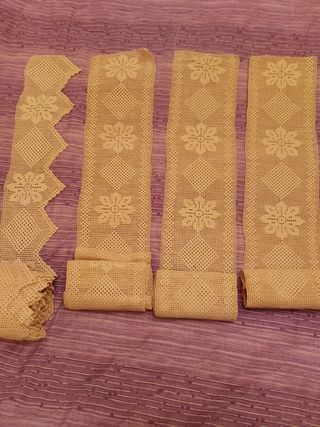 fasce beige all uncinetto 