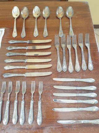 set posate argento 800