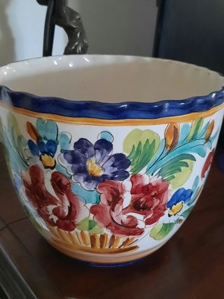 Portavasi ceramica Toscana vintage