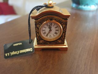 orologio da tavolo placcato oro