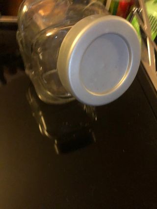 Barattolo ikea in vetro inclinabile