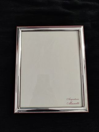 cornice argento foto 18x23